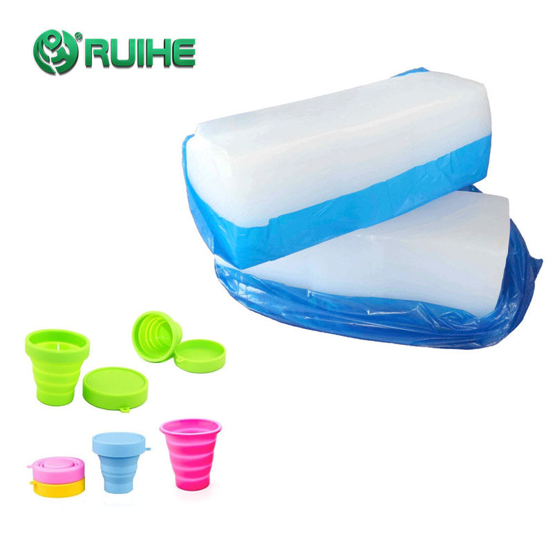 DBPH Cured HTV Silicone Rubber 10-80 Shore A Hardness Folding Cup