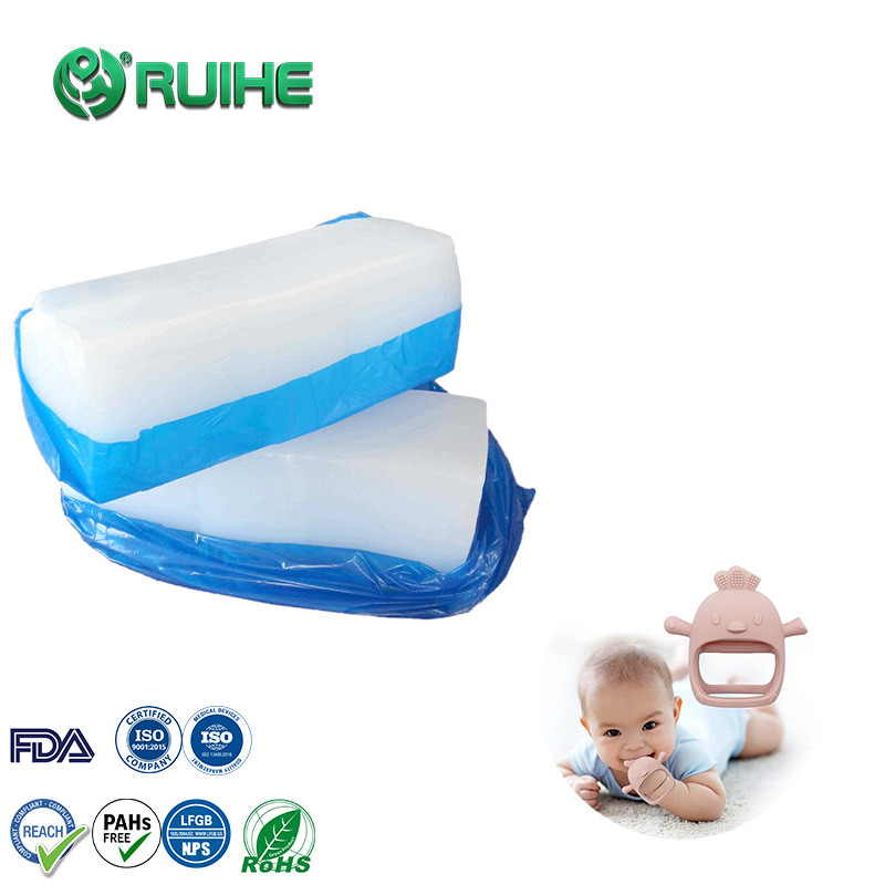 20-80 Shore A Hardness Translucent HTV Silicone Rubber For Baby Toys