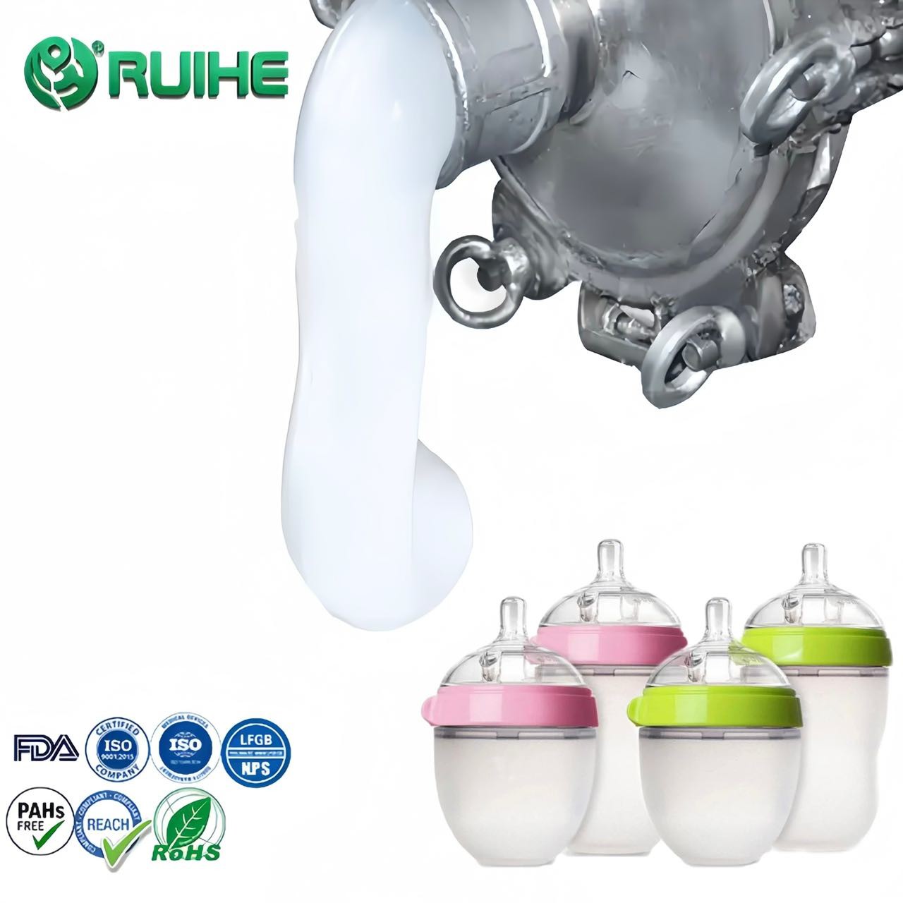 Tearing And Flexibility Liquid Silicone Rubber For Curing And Overall ...